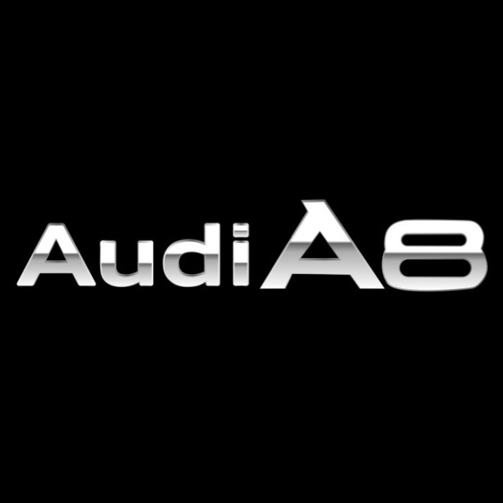 AUDI A8 LOGO PROJECTOT LIGHTS Nr.46B3 (quantity 1 = 2 Logo Films /2 do ...