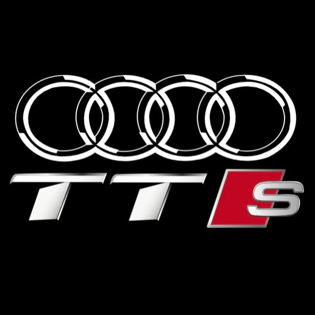 AUDI TTS LOGO PROJECTOT LIGHTS (quantity 1 = 2 Logo Films /2 door ligh ...