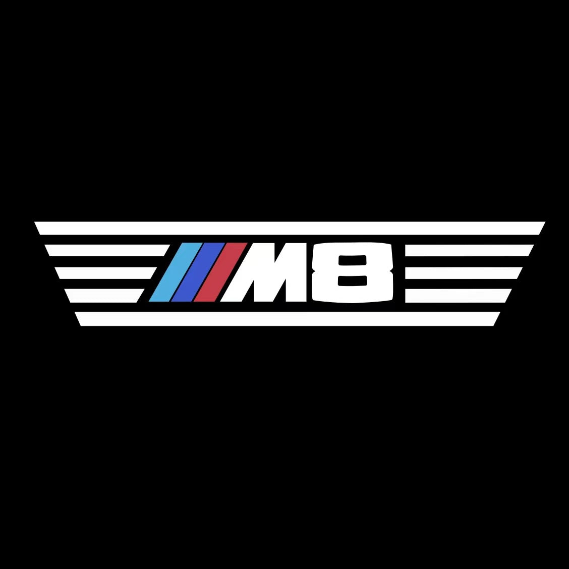 BMW 8 SERIES M8 LOGO PROJECTOT LIGHTS (quantity 1 = 1 sets/2 door ligh ...