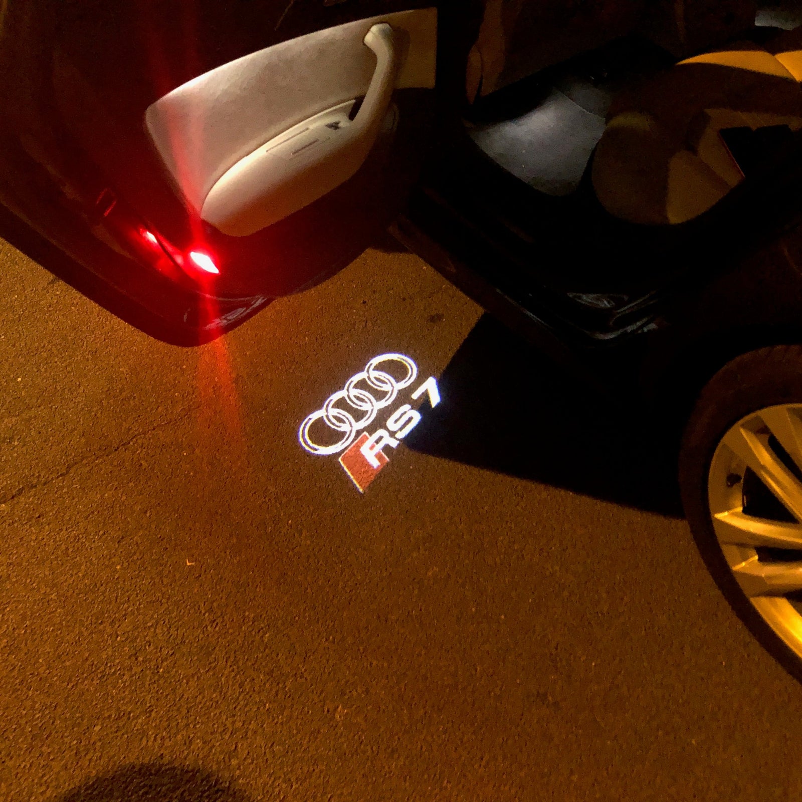AUDI RS7 LOGO PROJECTOT LIGHTS Nr.138 (quantity 1 = 2 Logo Films /2 do